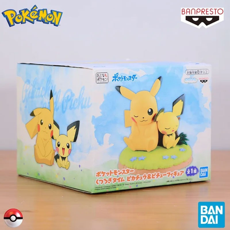Pokemon - Figurine Pichu & Pikachu Relax Time [Reproduction]